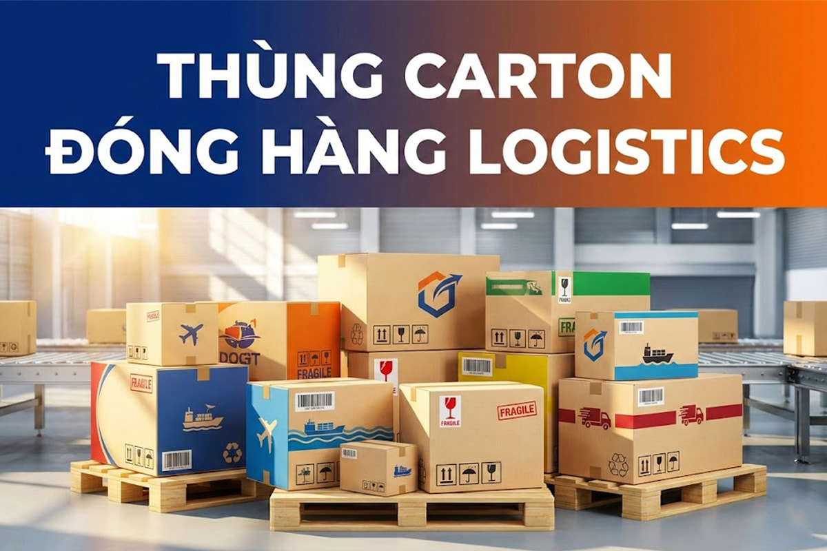 Thùng carton đóng hàng logistics và những điều cần biết